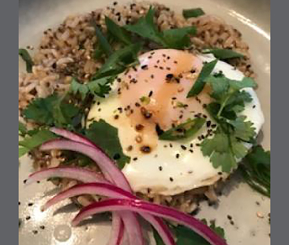 Sticky Chia Brown Rice with Fried Egg - PIMCO