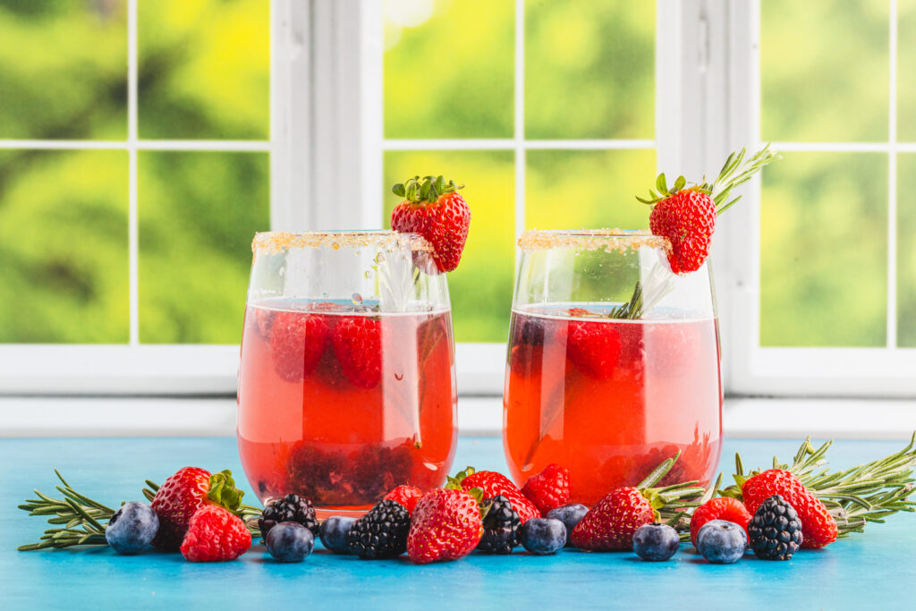 Rosemary and Berry Smash Mocktail - PIMCO